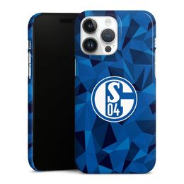 DeinDesign iPhone 14 Pro Max Handy Premium Case Smartphone Handyh&uuml;lle Schutzh&uuml;lle gl&auml;nzend Camouflage Fc Schalke 04 Muster Premium Case
