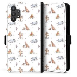 DeinDesign Galaxy A32 5G Handy Klapph&uuml;lle Handyh&uuml;lle aus Kunst Leder schwarz Flip Case Disney Winnie The Pooh Official Licensed Product Sideflip mit langer 