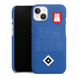 DeinDesign iPhone 14 Handy Premium Case Smartphone Handyh&uuml;lle Schutzh&uuml;lle matt Official Licensed Product Hamburg Hamburger Sv Premium Case
