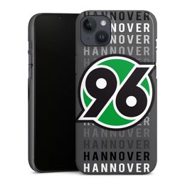 DeinDesign iPhone 14 Plus Handy Premium Case Smartphone Handyh&uuml;lle Schutzh&uuml;lle gl&auml;nzend H96 Hannover 96 Official Licensed Product Premium Case