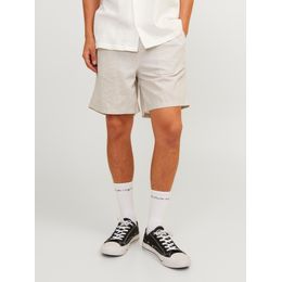 Jack & Jones JACK & JONES Herren Shorts "JPSTJAIDEN JJSUMMER JOGGER SHORT SN"crockery detail:melange, Basic, Gr. S, meliert, Twill, Obermaterial: 74% Baumwolle,