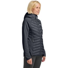 Jack Wolfskin Damen Hybridjacke "ROUTEBURN PRO HYBRID W", grau, Gr. S, Obermaterial: 100% POLYESTER; Kontrast:93% POLYESTER, 7% Elastan; Futter:100%