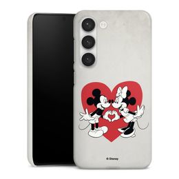 DeinDesign Galaxy S23 Handy Premium Case Smartphone Handyh&uuml;lle Schutzh&uuml;lle gl&auml;nzend Disney Heart Premium Case