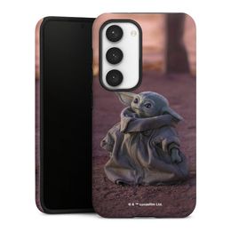 DeinDesign Galaxy S23 Handy Panzer Handyh&uuml;lle robuste Outdoor H&uuml;lle Schutzh&uuml;lle matt The Child Star Wars Baby Yoda Tough Case