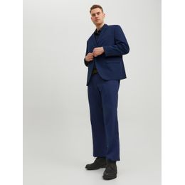 Jack & Jones PlusSize Herren Anzug "JPRFRANCO SUIT NOOS PLS", blau, Gr. 68, JACK & JONES PLUSSIZE, unifarben, Web, Obermaterial: 78% Polyester, 17% Viskose, 5% Elasthan,