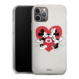 DeinDesign iPhone 12 Pro Handy Silikon H&uuml;lle Case transparent Handyh&uuml;lle Disney Heart Silikon Case