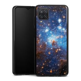 DeinDesign Galaxy A12 Handy Silikon H&uuml;lle Case schwarz Handyh&uuml;lle Weltall Galaxy Star
