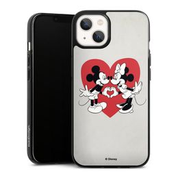 DeinDesign iPhone 13 Handy Silikon H&uuml;lle Case schwarz Handyh&uuml;lle Disney Heart