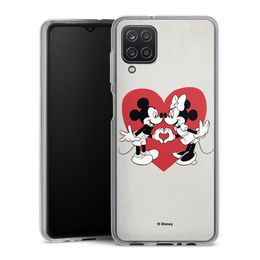 DeinDesign Galaxy A12 Handy Silikon H&uuml;lle Case transparent Handyh&uuml;lle Disney Heart Silikon Case
