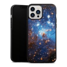 DeinDesign iPhone 13 Pro Max Handy Silikon H&uuml;lle Case schwarz Handyh&uuml;lle Weltall Star Galaxy