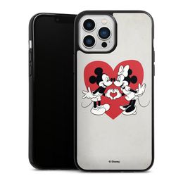 DeinDesign iPhone 13 Pro Max Handy Silikon H&uuml;lle Case schwarz Handyh&uuml;lle Disney Heart