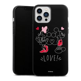 DeinDesign iPhone 13 Pro Max Handy Silikon H&uuml;lle Case schwarz Handyh&uuml;lle Disney Love