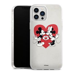 DeinDesign iPhone 13 Pro Max Handy Silikon H&uuml;lle Case transparent Handyh&uuml;lle Disney Heart Silikon Case