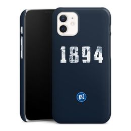 DeinDesign iPhone 12 mini Handy Premium Case Smartphone Handyh&uuml;lle Schutzh&uuml;lle gl&auml;nzend Karlsruher Sc Ksc Bundesliga Premium Case