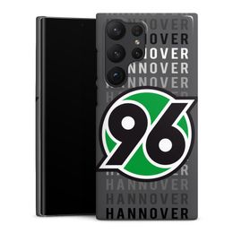 DeinDesign Galaxy S23 Ultra Handy Premium Case Smartphone Handyh&uuml;lle Schutzh&uuml;lle gl&auml;nzend H96 Hannover 96 Official Licensed Product Premium Case