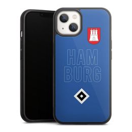 DeinDesign iPhone 13 Handy Gallery Case Handyh&uuml;lle 9H Geh&auml;rtetes Glas R&uuml;ckseite H&uuml;lle Official Licensed Product Hamburg Hamburger Sv Gallery Case