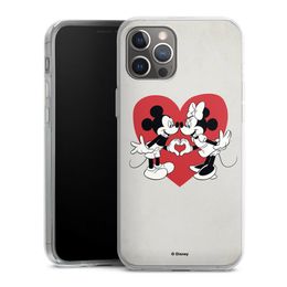 DeinDesign iPhone 12 Pro Max Handy Silikon H&uuml;lle Case transparent Handyh&uuml;lle Disney Heart Silikon Case