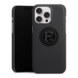 DeinDesign iPhone 15 Pro Max Handy Premium Case Smartphone Handyh&uuml;lle Schutzh&uuml;lle gl&auml;nzend F95 Fortuna D&uuml;sseldorf Logo Premium Case