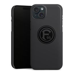 DeinDesign iPhone 15 Plus Handy Premium Case Smartphone Handyh&uuml;lle Schutzh&uuml;lle gl&auml;nzend F95 Fortuna D&uuml;sseldorf Logo Premium Case