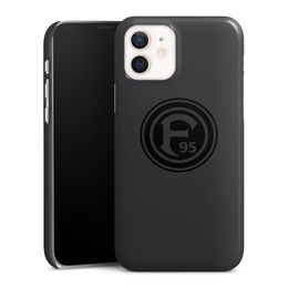 DeinDesign iPhone 12 Handy Premium Case Smartphone Handyh&uuml;lle Schutzh&uuml;lle gl&auml;nzend F95 Fortuna D&uuml;sseldorf Logo Premium Case