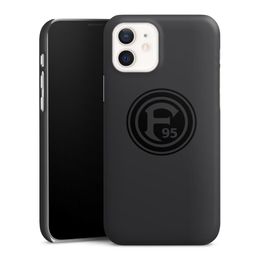 DeinDesign iPhone 12 Handy Premium Case Smartphone Handyh&uuml;lle Schutzh&uuml;lle matt F95 Fortuna D&uuml;sseldorf Logo Premium Case