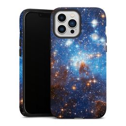 DeinDesign iPhone 13 Pro Max Handy Panzer Handyh&uuml;lle robuste Outdoor H&uuml;lle Schutzh&uuml;lle matt Weltall Star Galaxy Tough Case