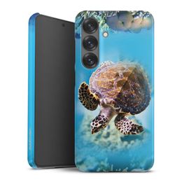 DeinDesign Galaxy S25 Handy Premium Case Smartphone Handyh&uuml;lle Schutzh&uuml;lle matt Ocean Turtle Animals Premium Case