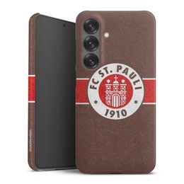 DeinDesign Galaxy S25 Handy Premium Case Smartphone Handyh&uuml;lle Schutzh&uuml;lle matt Fc St. Pauli Logo Official Licensed Product Premium Case