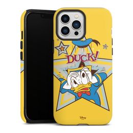 DeinDesign iPhone 13 Pro Max Handy Panzer Handyh&uuml;lle robuste Outdoor H&uuml;lle Schutzh&uuml;lle matt Donald Duck Disney Official Licensed Product Tough Case