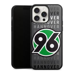 DeinDesign iPhone 15 Pro Max Handy Gallery Case Handyh&uuml;lle 9H Geh&auml;rtetes Glas R&uuml;ckseite H&uuml;lle H96 Hannover 96 Official Licensed Product Gallery Case