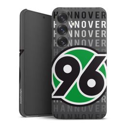 DeinDesign Galaxy S25 Handy Premium Case Smartphone Handyh&uuml;lle Schutzh&uuml;lle matt H96 Hannover 96 Official Licensed Product Premium Case