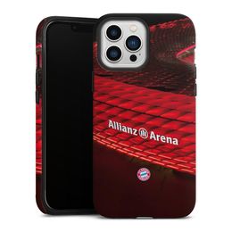 DeinDesign iPhone 13 Pro Max Handy Panzer Handyh&uuml;lle robuste Outdoor H&uuml;lle Schutzh&uuml;lle matt Fc Bayern M&uuml;nchen Stadium Fcb Tough Case