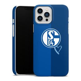 DeinDesign iPhone 13 Pro Max Handy Premium Case Smartphone Handyh&uuml;lle Schutzh&uuml;lle matt Heart Schalke 04 Fc Schalke 04 Premium Case