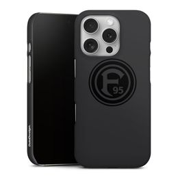 DeinDesign iPhone 16 Pro Handy Premium Case Smartphone Handyh&uuml;lle Schutzh&uuml;lle matt F95 Fortuna D&uuml;sseldorf Logo Premium Case