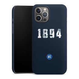 DeinDesign iPhone 12 Pro Max Handy Premium Case Smartphone Handyh&uuml;lle Schutzh&uuml;lle matt Karlsruher Sc Ksc Bundesliga Premium Case