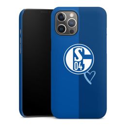 DeinDesign iPhone 12 Pro Max Handy Premium Case Smartphone Handyh&uuml;lle Schutzh&uuml;lle matt Heart Schalke 04 Fc Schalke 04 Premium Case