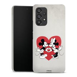 DeinDesign Galaxy A53 5G Handy Premium Case Smartphone Handyh&uuml;lle Schutzh&uuml;lle matt Disney Heart Premium Case