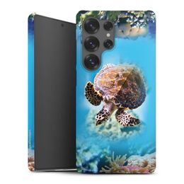 DeinDesign Galaxy S25 Ultra Handy Premium Case Smartphone Handyh&uuml;lle Schutzh&uuml;lle gl&auml;nzend Ocean Turtle Animals Premium Case