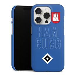 DeinDesign iPhone 15 Pro Handy Premium Case Smartphone Handyh&uuml;lle Schutzh&uuml;lle matt Official Licensed Product Hamburg Hamburger Sv Premium Case
