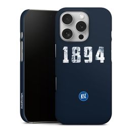 DeinDesign iPhone 16 Pro Handy Premium Case Smartphone Handyh&uuml;lle Schutzh&uuml;lle matt Karlsruher Sc Ksc Bundesliga Premium Case