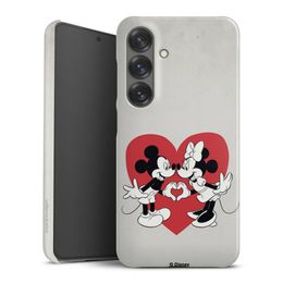 DeinDesign Galaxy S25 Handy Premium Case Smartphone Handyh&uuml;lle Schutzh&uuml;lle gl&auml;nzend Disney Heart Premium Case