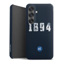 DeinDesign Galaxy S25 Handy Premium Case Smartphone Handyh&uuml;lle Schutzh&uuml;lle gl&auml;nzend Karlsruher Sc Ksc Bundesliga Premium Case