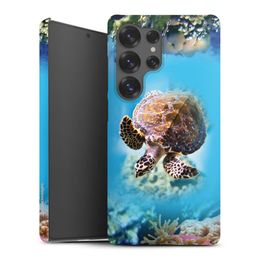 DeinDesign Galaxy S25 Ultra Handy Premium Case Smartphone Handyh&uuml;lle Schutzh&uuml;lle matt Ocean Turtle Animals Premium Case