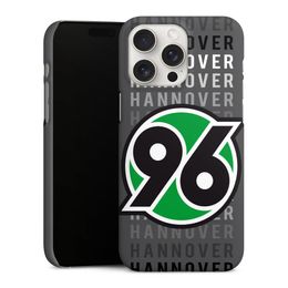 DeinDesign iPhone 15 Pro Max Handy Premium Case Smartphone Handyh&uuml;lle Schutzh&uuml;lle matt H96 Hannover 96 Official Licensed Product Premium Case