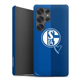 DeinDesign Galaxy S25 Ultra Handy Premium Case Smartphone Handyh&uuml;lle Schutzh&uuml;lle gl&auml;nzend Heart Schalke 04 Fc Schalke 04 Premium Case