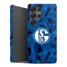 DeinDesign Galaxy S25 Ultra Handy Premium Case Smartphone Handyh&uuml;lle Schutzh&uuml;lle matt Camouflage Fc Schalke 04 Muster Premium Case