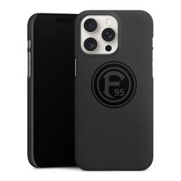 DeinDesign iPhone 15 Pro Max Handy Premium Case Smartphone Handyh&uuml;lle Schutzh&uuml;lle matt F95 Fortuna D&uuml;sseldorf Logo Premium Case