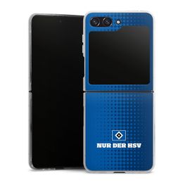 DeinDesign Galaxy Z Flip 5 Handy Hard Case Schutzh&uuml;lle transparent Smartphone Handy H&uuml;lle Hsv Logo Official Licensed Product Hard Case