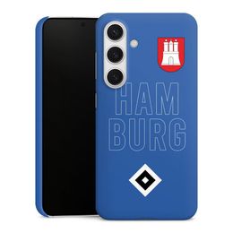 DeinDesign Galaxy S24 Handy Premium Case Smartphone Handyh&uuml;lle Schutzh&uuml;lle matt Official Licensed Product Hamburg Hamburger Sv Premium Case