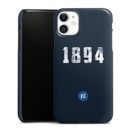 DeinDesign iPhone 11 Handy Premium Case Smartphone Handyh&uuml;lle Schutzh&uuml;lle gl&auml;nzend Ksc Karlsruher Sc Bundesliga Premium Case